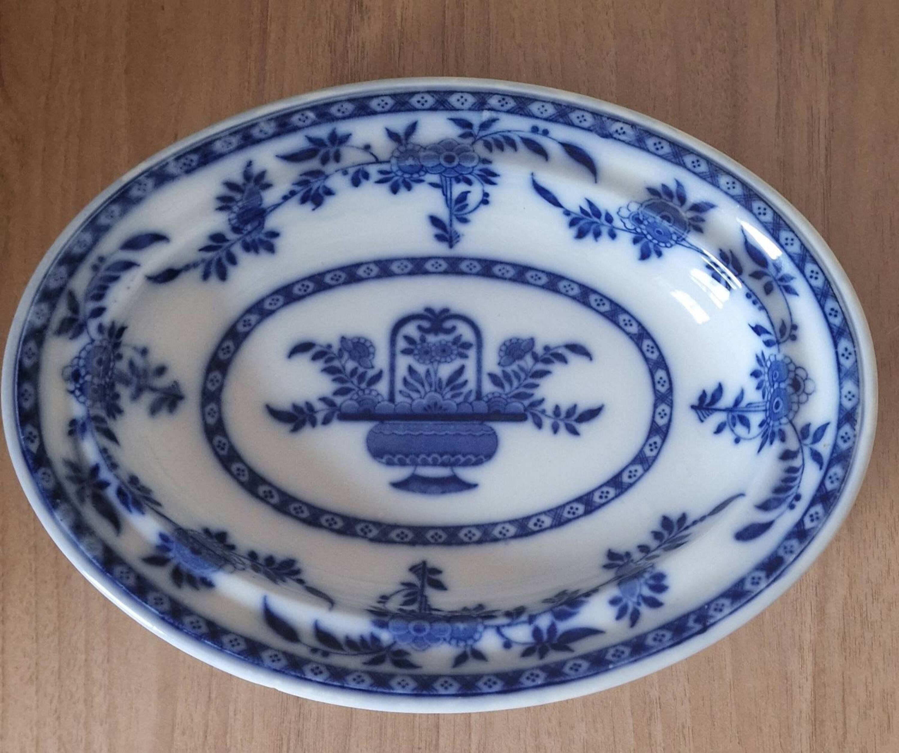 Antique Early Minton Delft Blue and White Tureen, C.1871, Home Decor ...