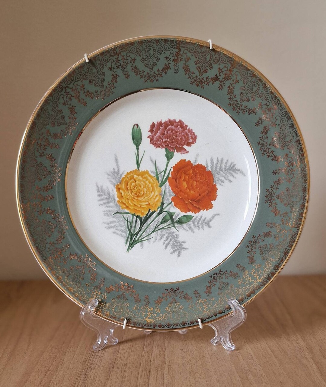 Liverpool Road Pottery Floral Design Dinner Plate - Etsy