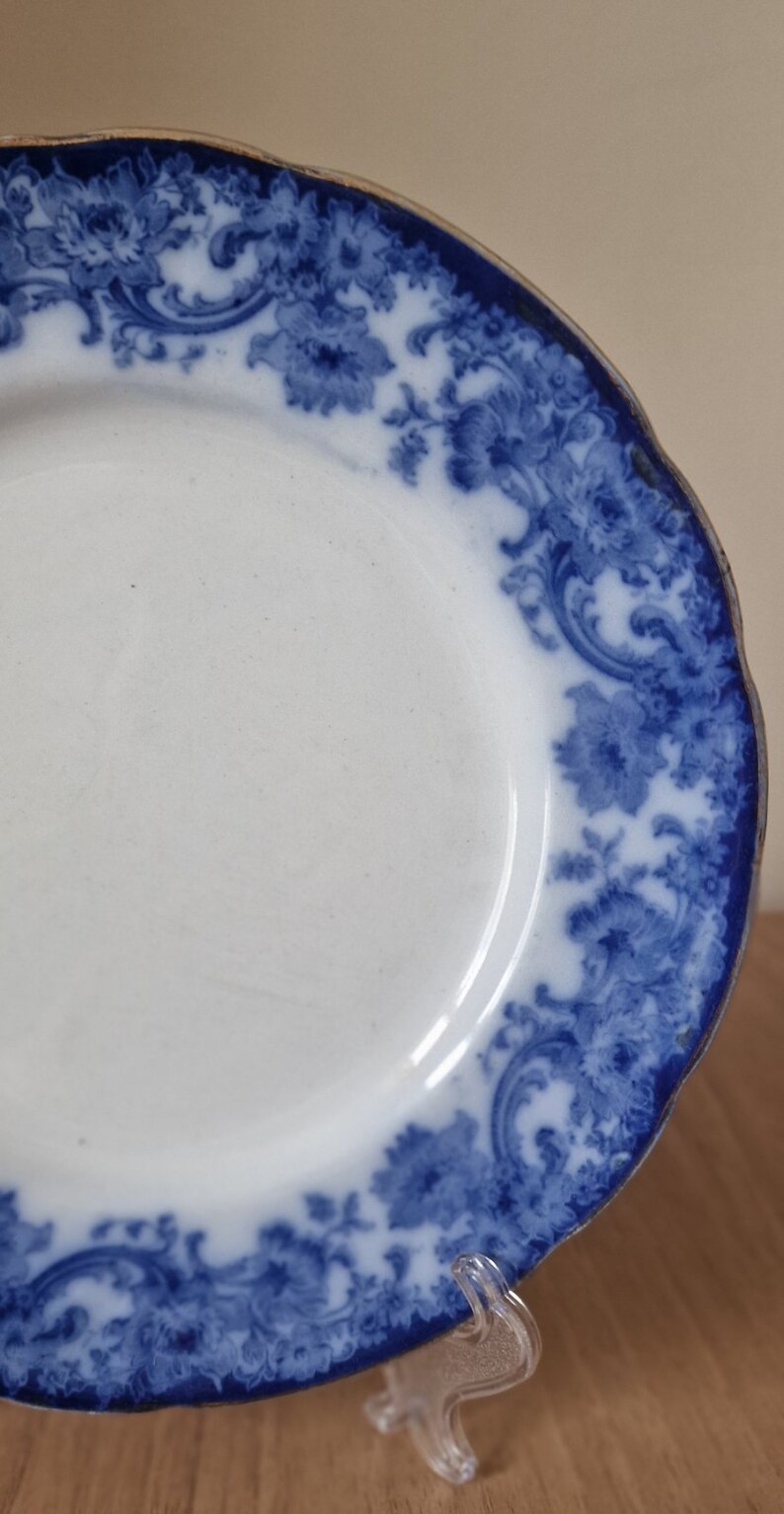 Victorian Royal Doulton Melrose Flow Blue Plate, C.1898 - Etsy