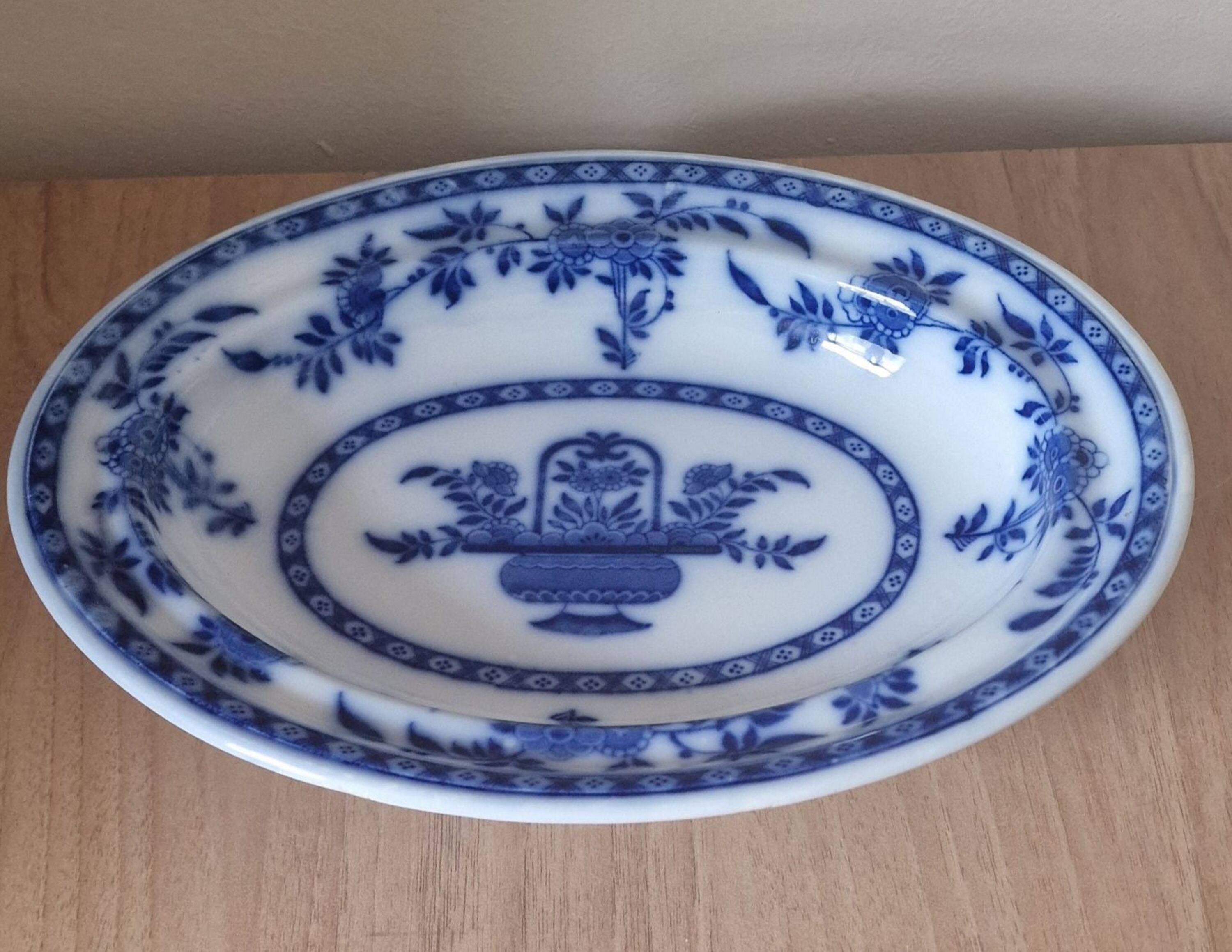 Antique Early Minton Delft Blue and White Tureen, C.1871, Home Decor ...