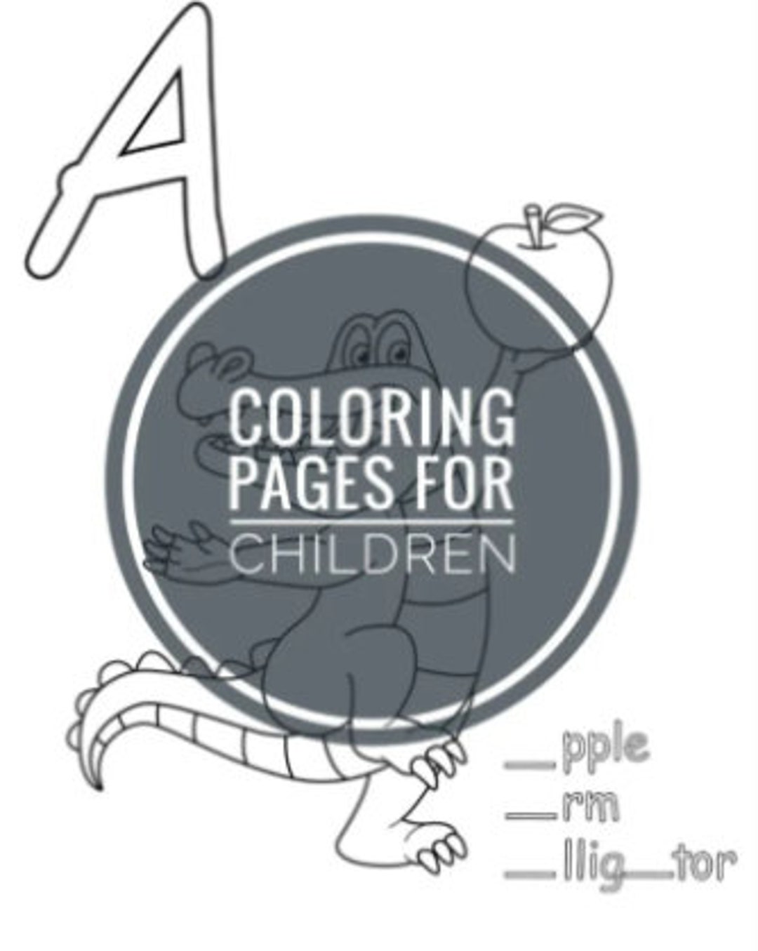 26 Pages-alphabet Coloring Book-instant Digital Download - Etsy