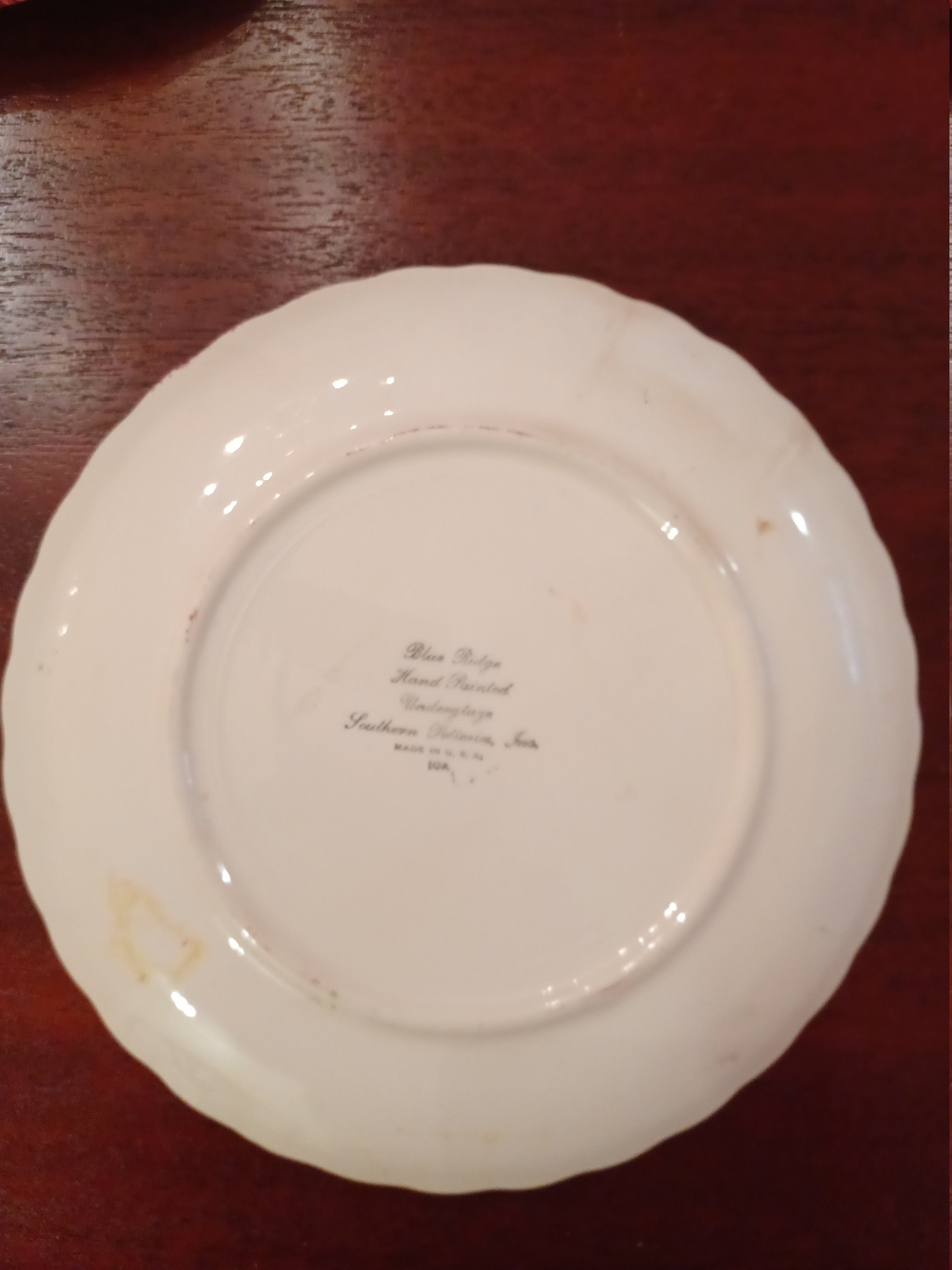 Blue Ridge Salad Plate - Etsy