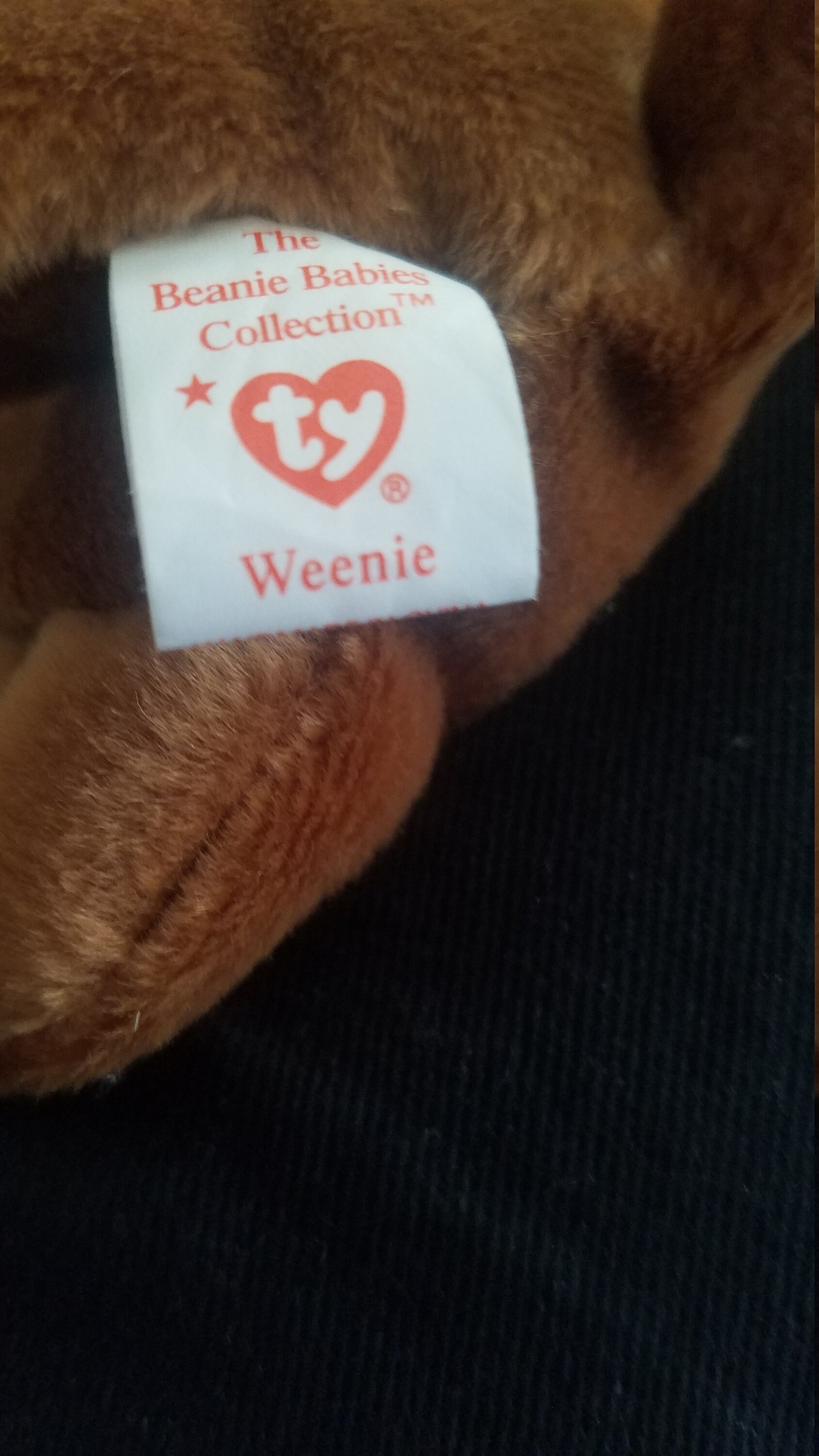 Ty Rare Beanie Baby weenie - Etsy