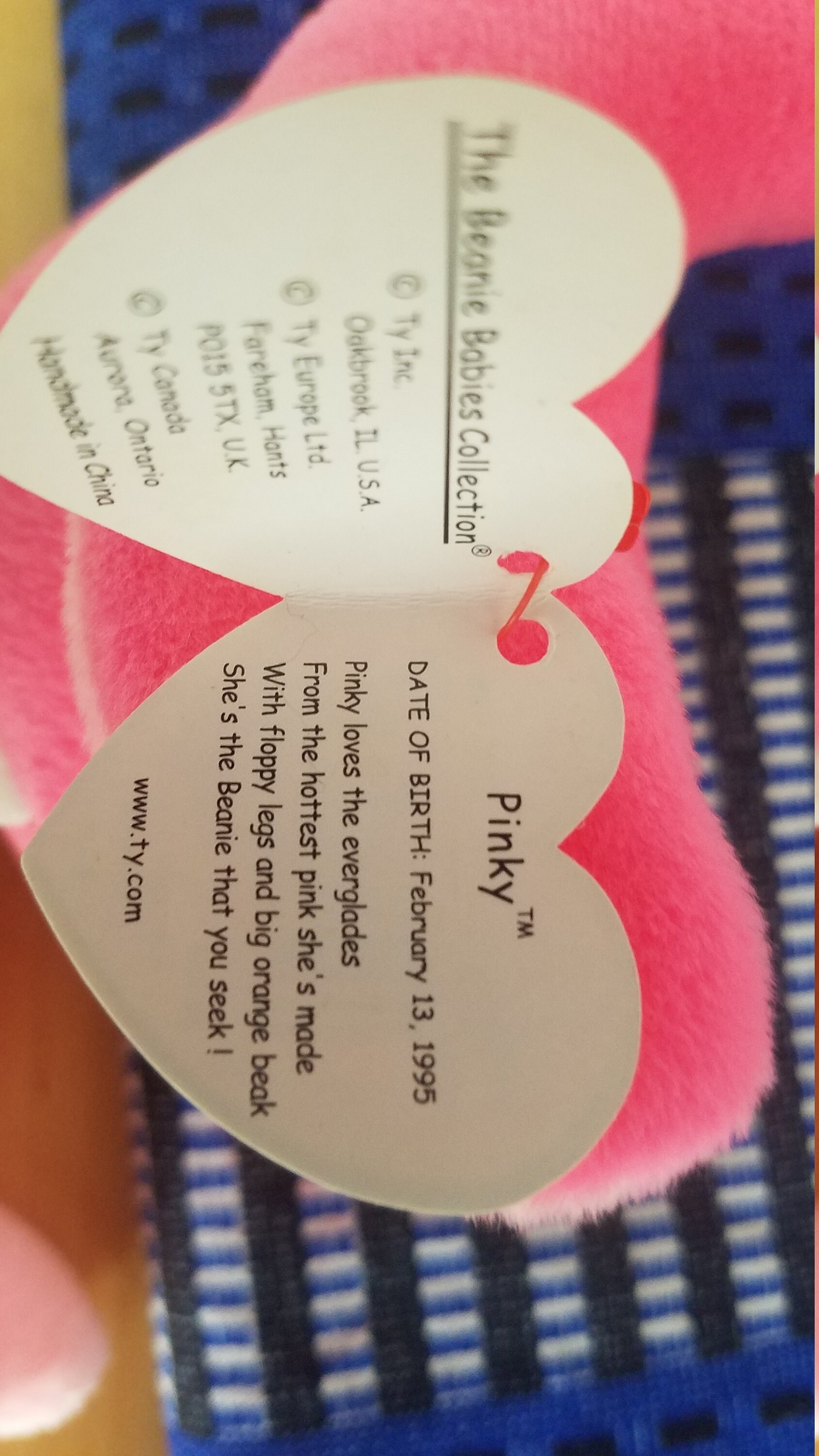 Ty Pinky Authentic and Rare Beanie Baby - Etsy