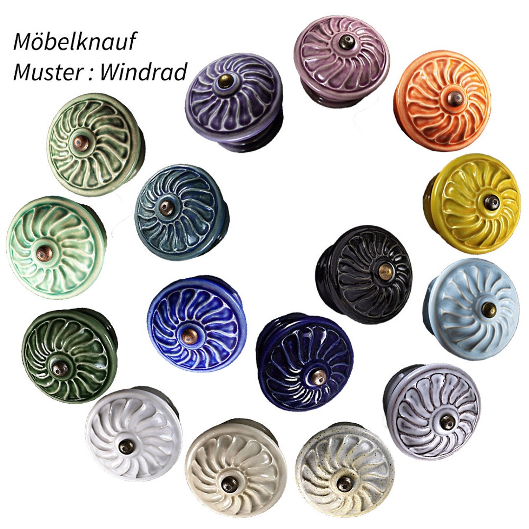 Furniture Knob Wind Turbine Many Colors Large Made of - Etsy