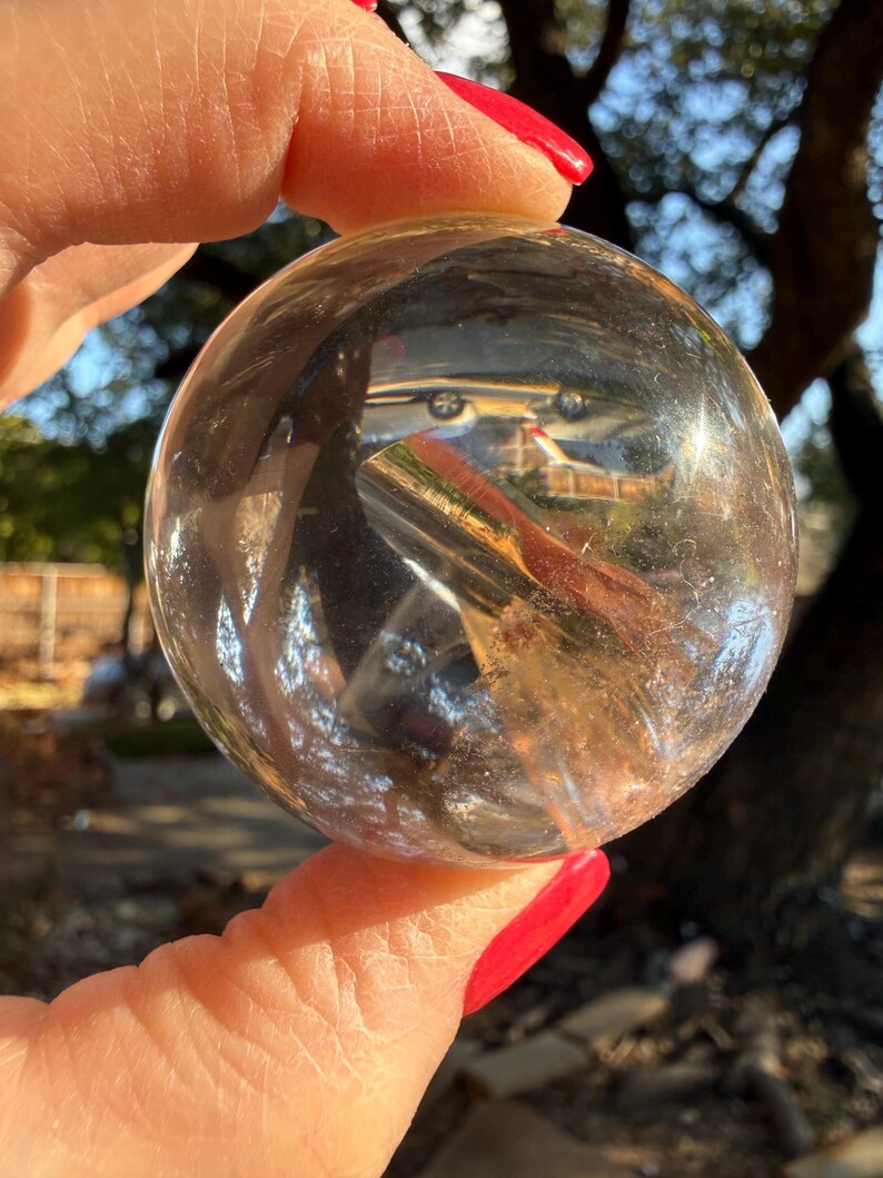 Phantom 6.1” Lemurian Quartz Sphere, New, High Vibration Crystals ...