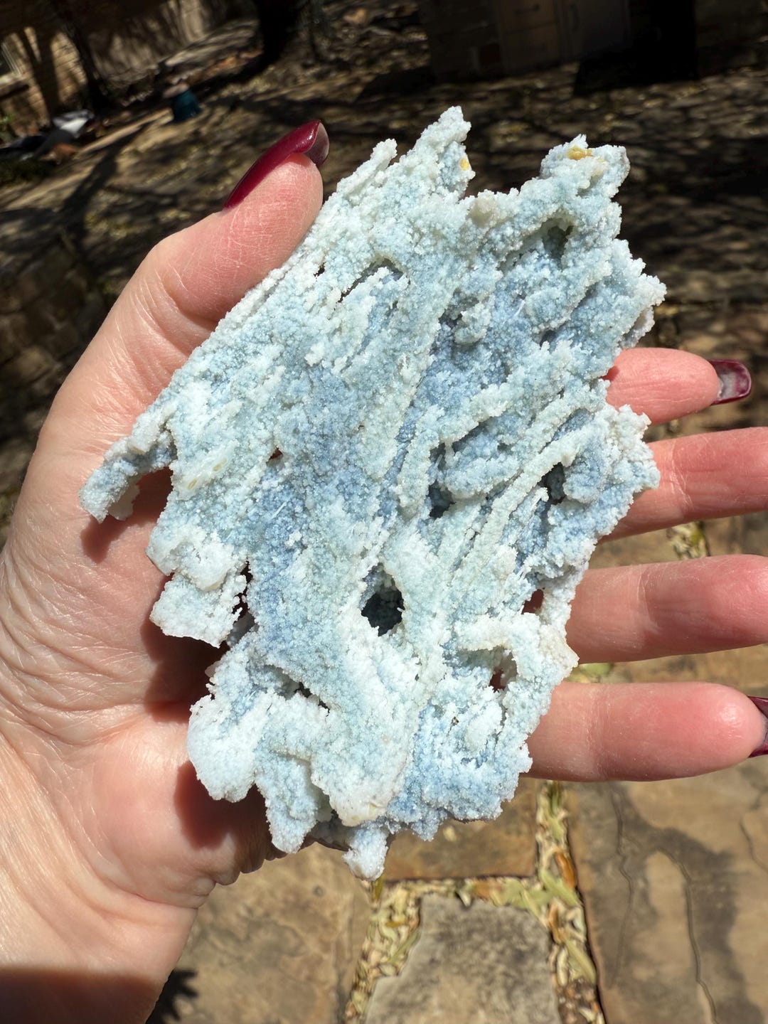 Blue Chalcedony Apophyllite With Sparkle, Celadonite, New, 4.75”, High ...