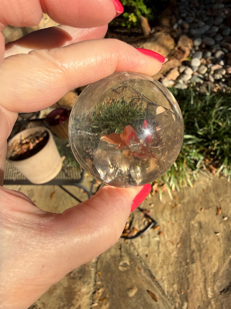 Phantom 6.1” Lemurian Quartz Sphere, New, High Vibration Crystals ...