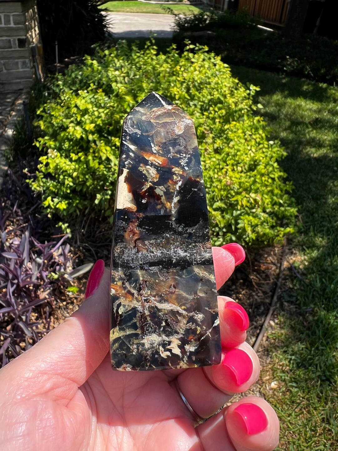 Polished Large Authentic Amber Tower, Altar, Gift, High Vibration ...