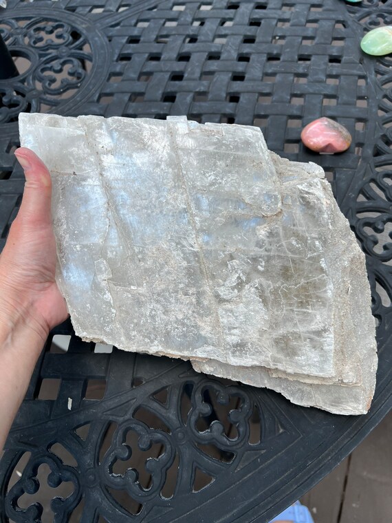 Giant Thick Selenite Slab Specimen Almost 9 Lbs Mine-fresh - Etsy