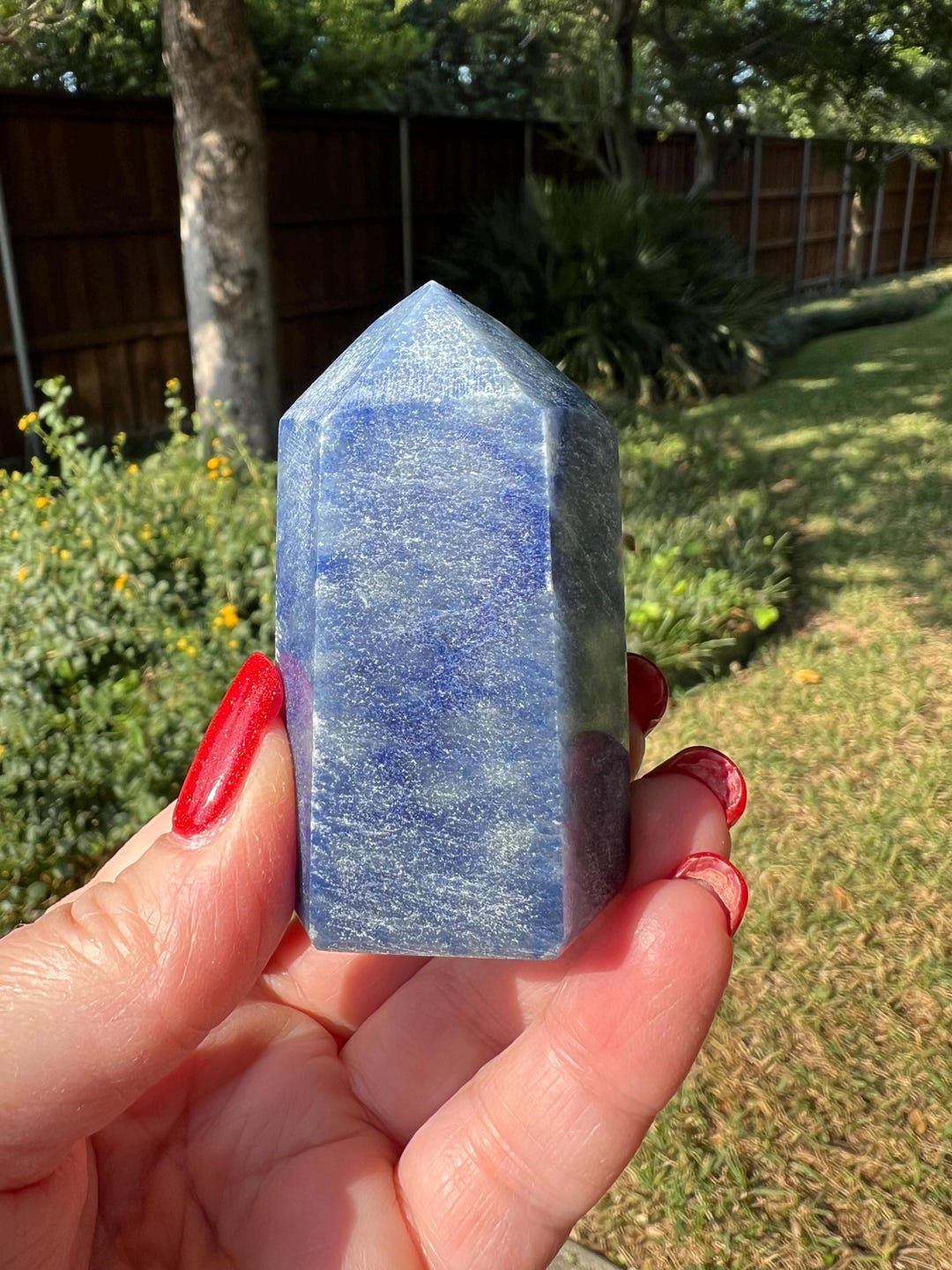 Blue Quartz Tower, Stunning, 2.5”, High Vibration Crystal Healing ...
