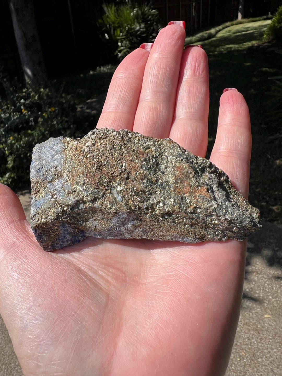 Lapis Lazuli Pyrite Freeform Bed, Gold Flash, 3.25”, High Vibration ...