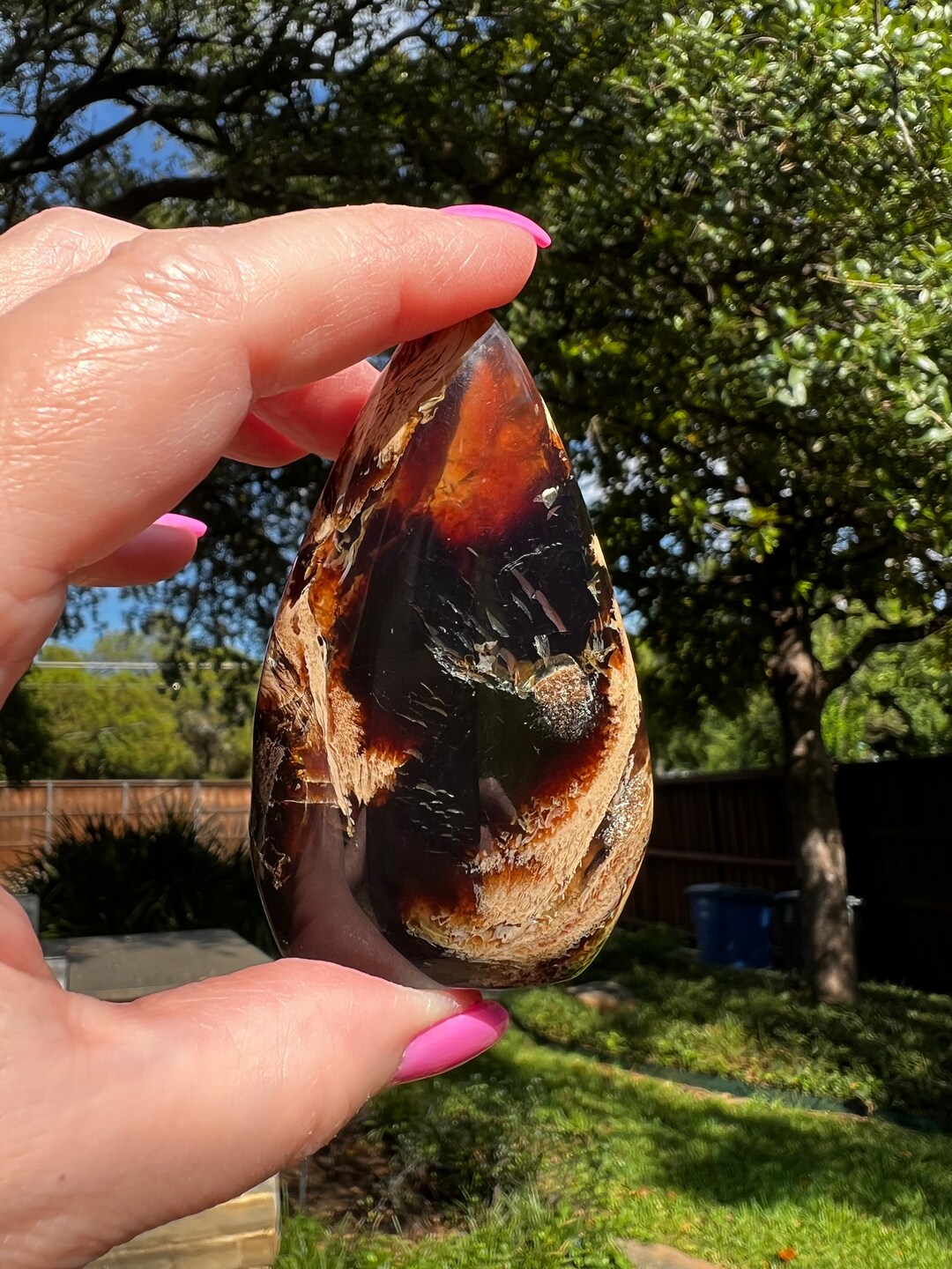 Polished Authentic Amber Shield, New, Altar, Gift, High Vibration ...