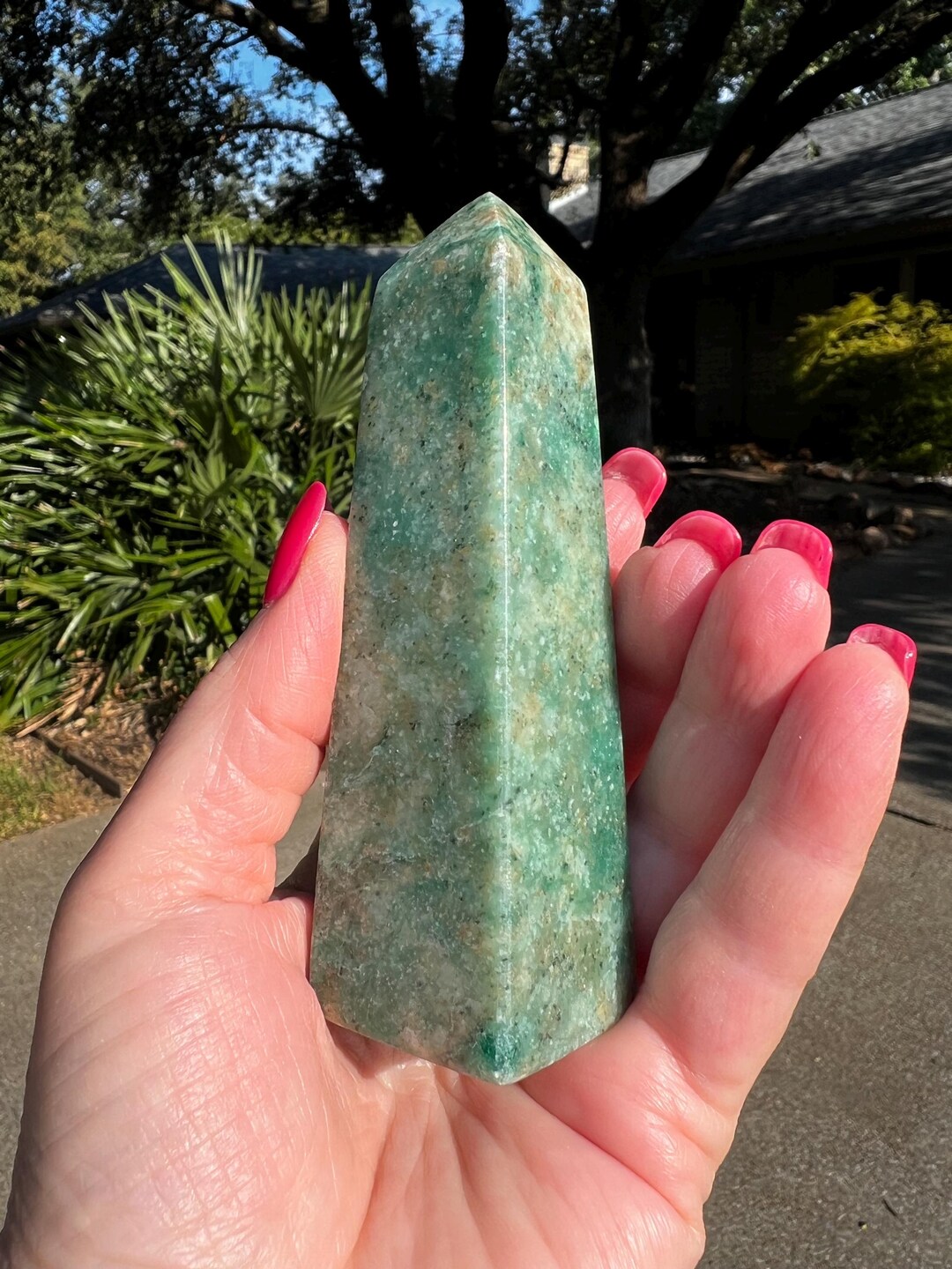 Green Aventurine Tower, New, Gifts, Abundance, Wand, High Vibration ...