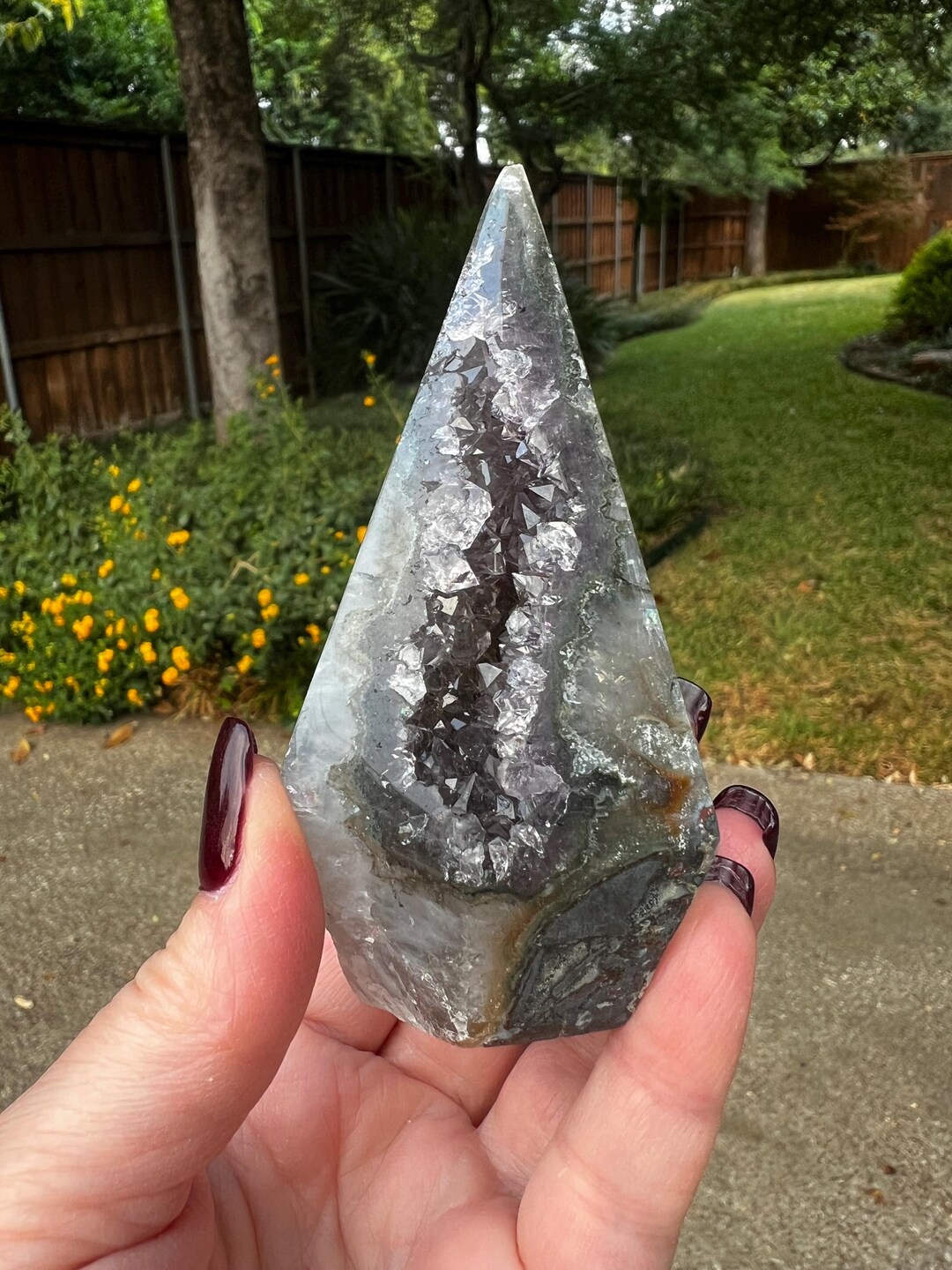 Amethyst Crystalline Cupcake, 4, Altar, Crystal Gift, High Vibration ...