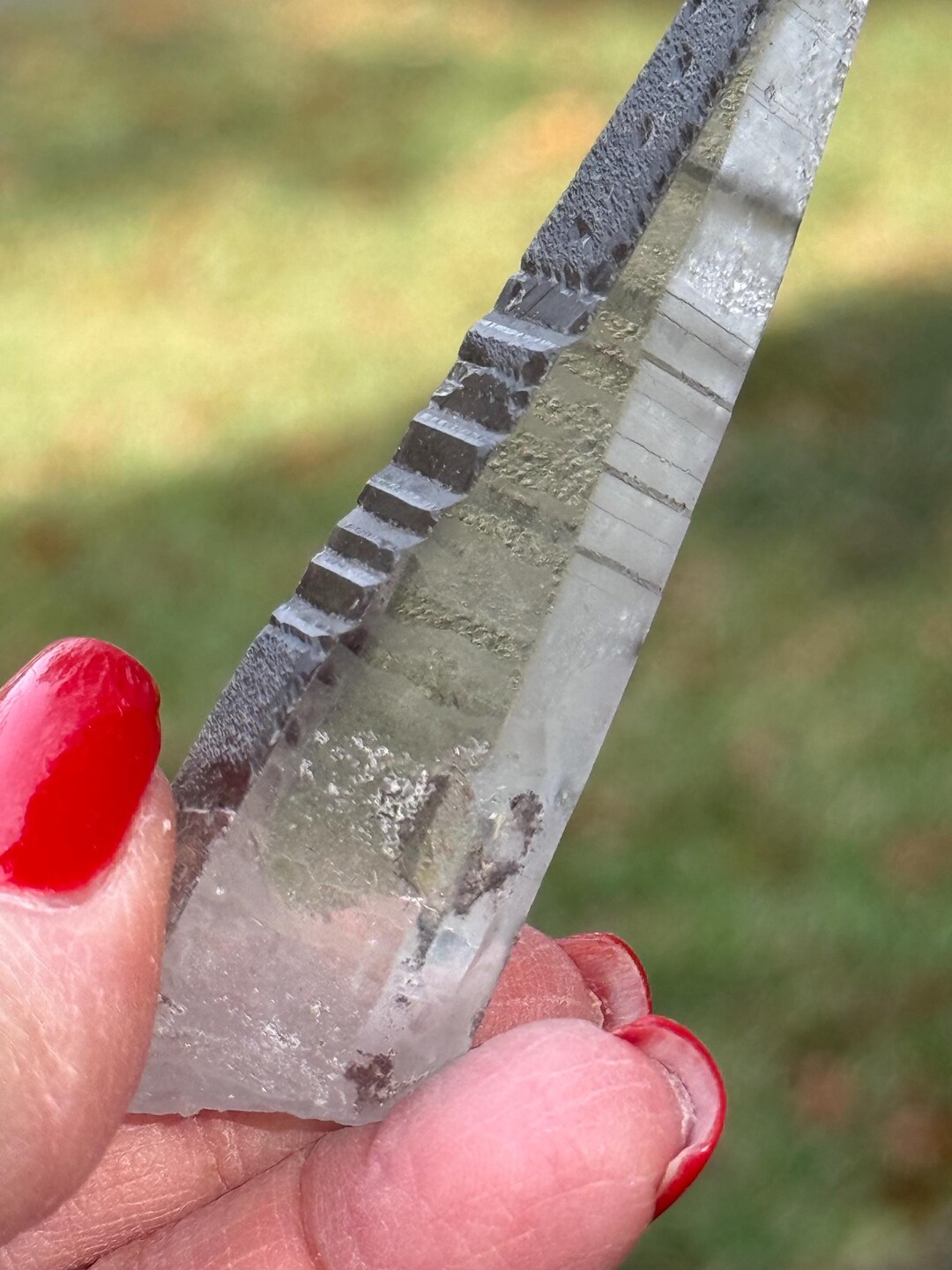 Purple Lemurian Wand, New, High Quality, Striations, Crystal Healing, 3 ...