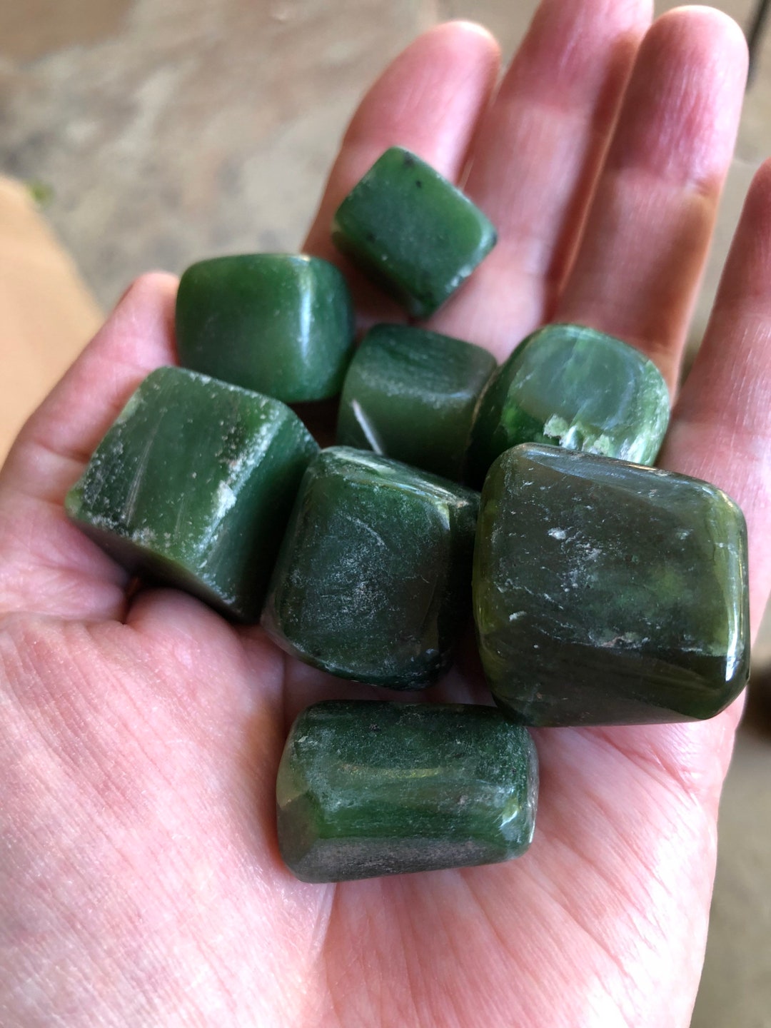 Nephrite Jade Tumble, New, Beautiful Premium, Gifts, Crystals, Crystal ...