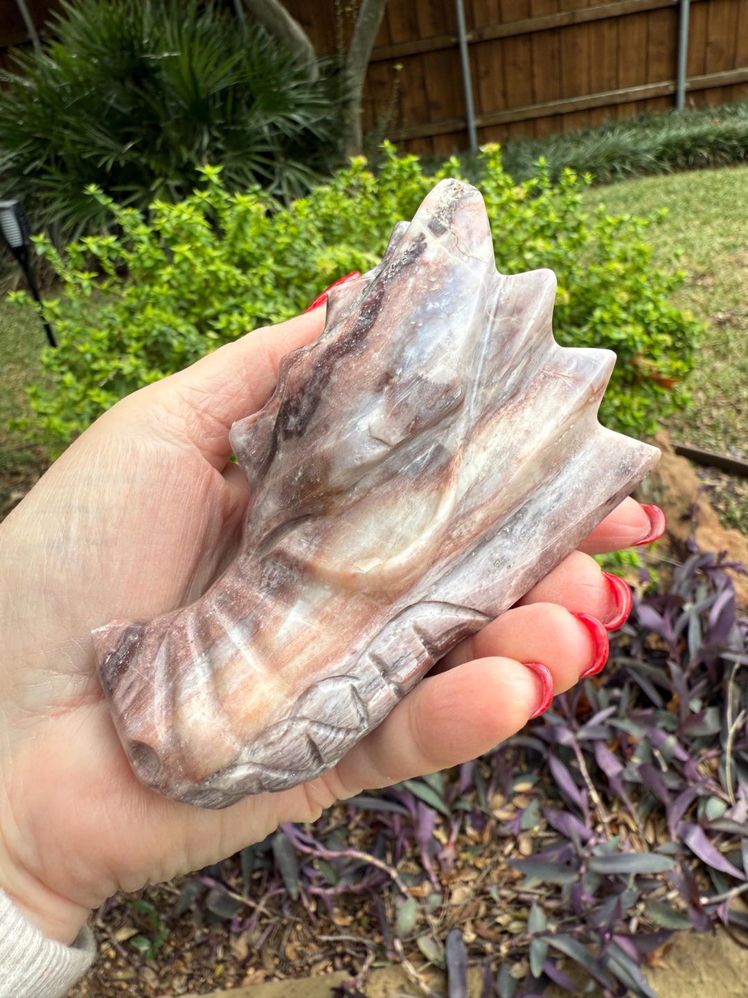 Large Petrified Wood Dragon, New, 4, High Vibration Crystal Healing ...