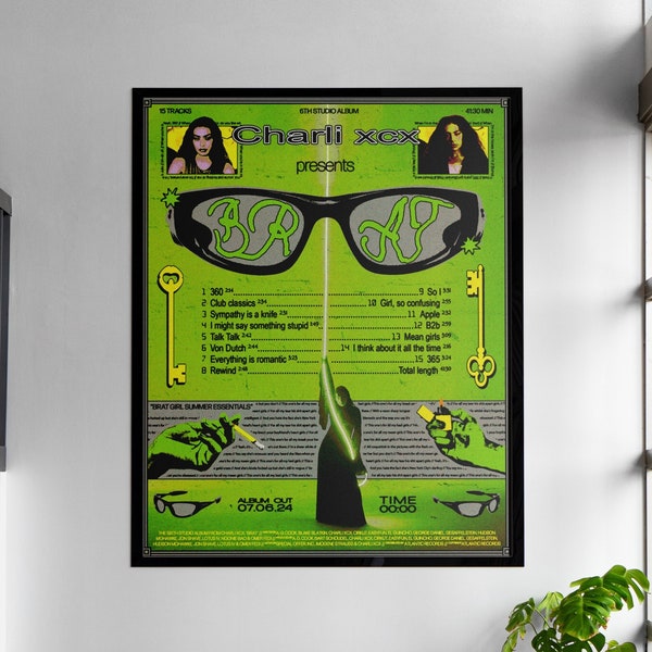 Brat Poster Art - Etsy