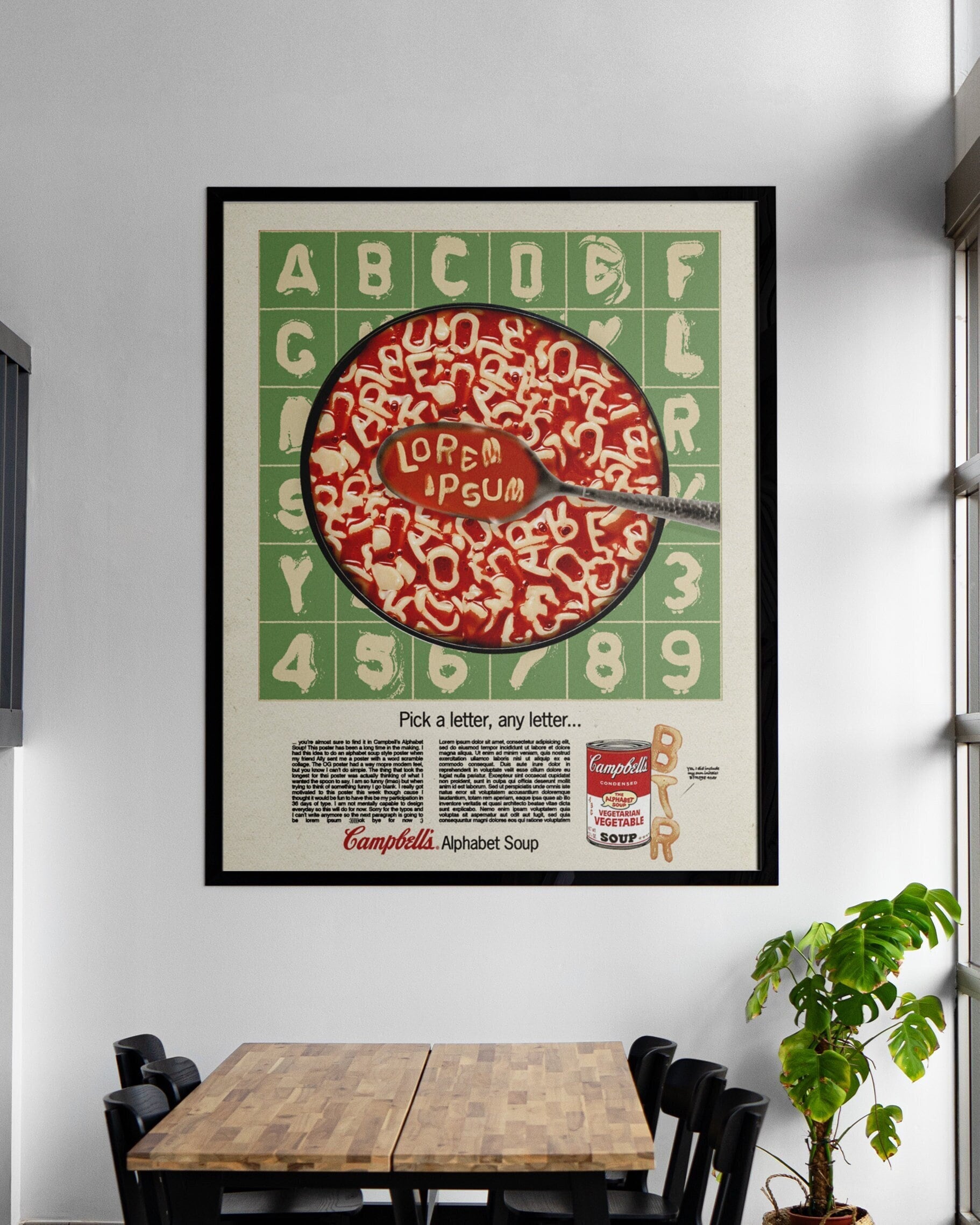Lorem Ipsum Alphabet Soup Print/poster (digital Download) Printable ...