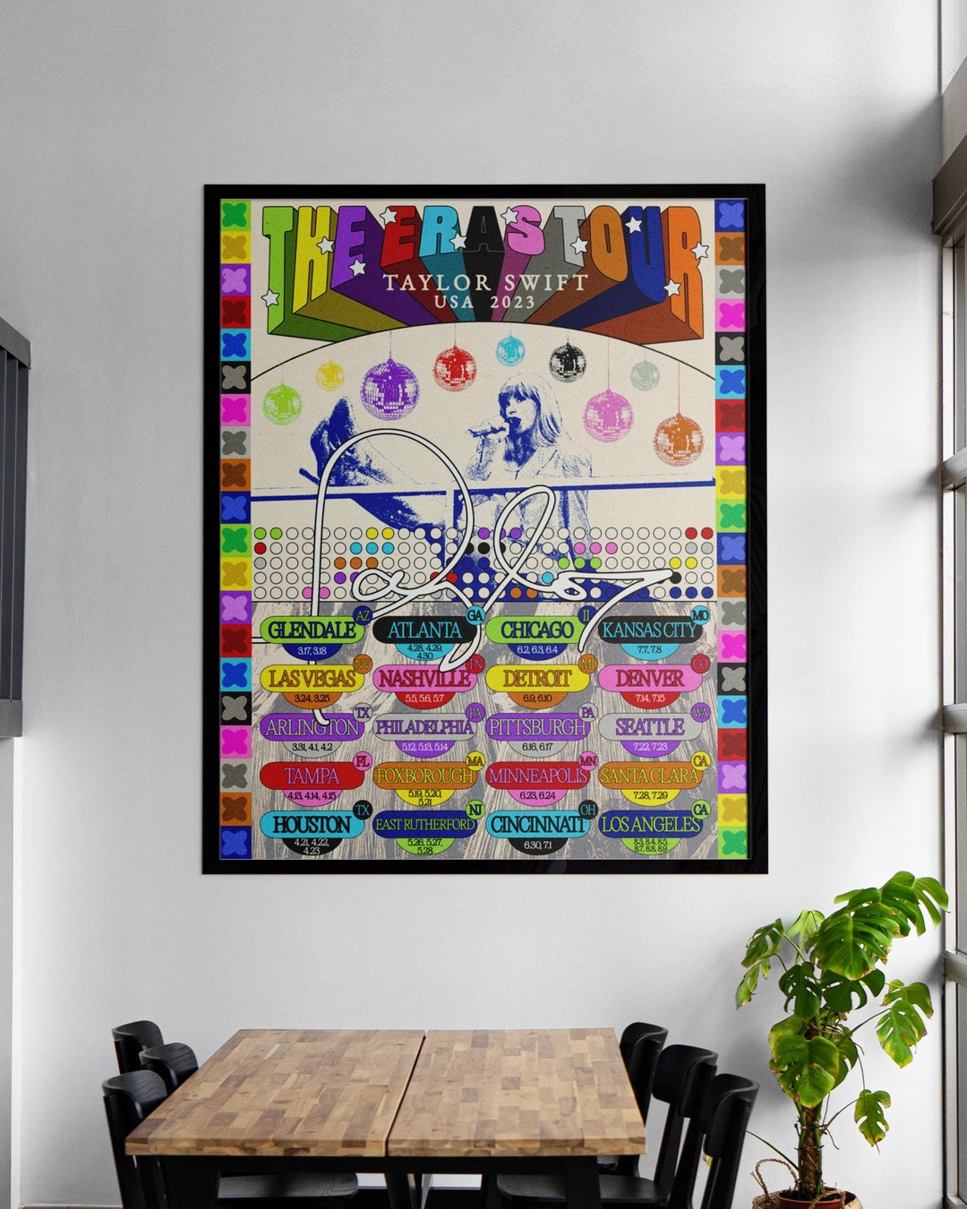 Taylor Swift's "the Ears Tour" Poster/print (digital Download ...