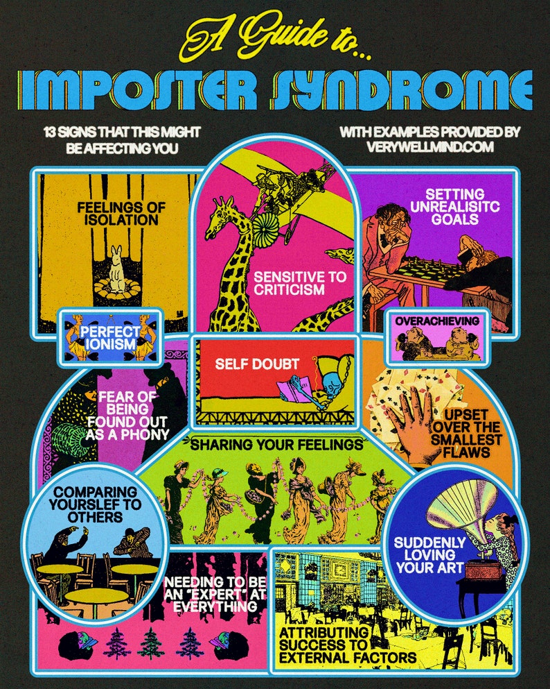 Guide to Imposter Syndrome Print/poster (digital Download) Printable ...
