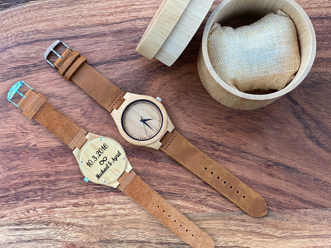 Personalized Wooden Watch Personalized Watch Engraved Watch | Etsy