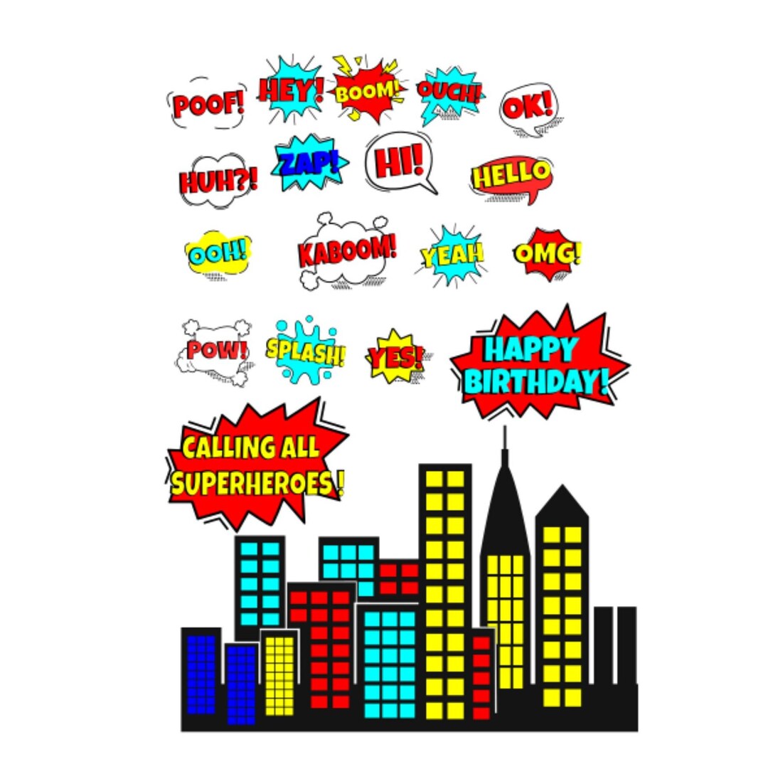 Comic Svg Cut Files - Etsy