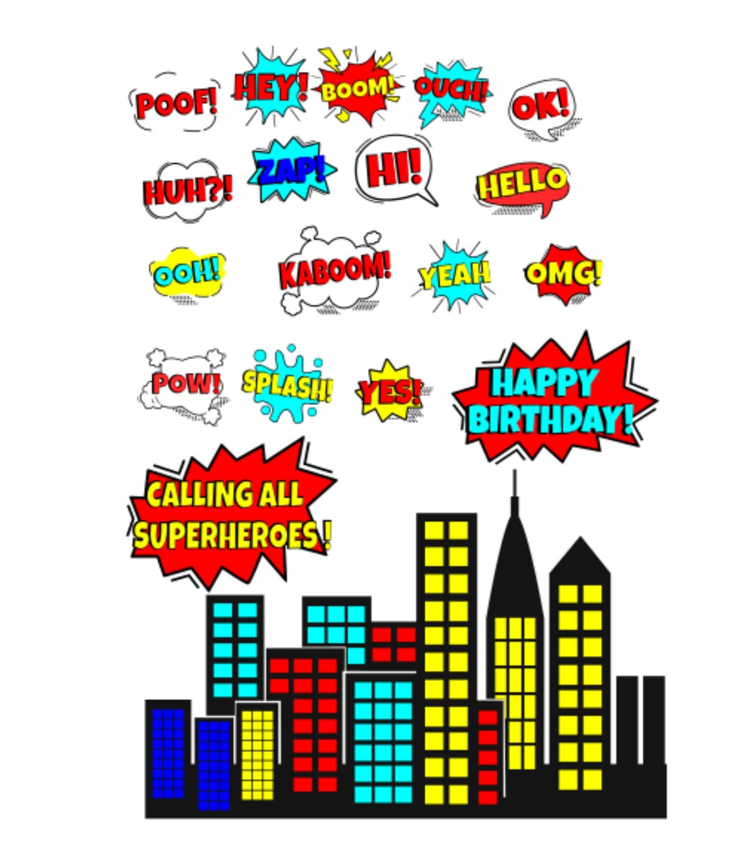 Comic Svg Cut Files - Etsy