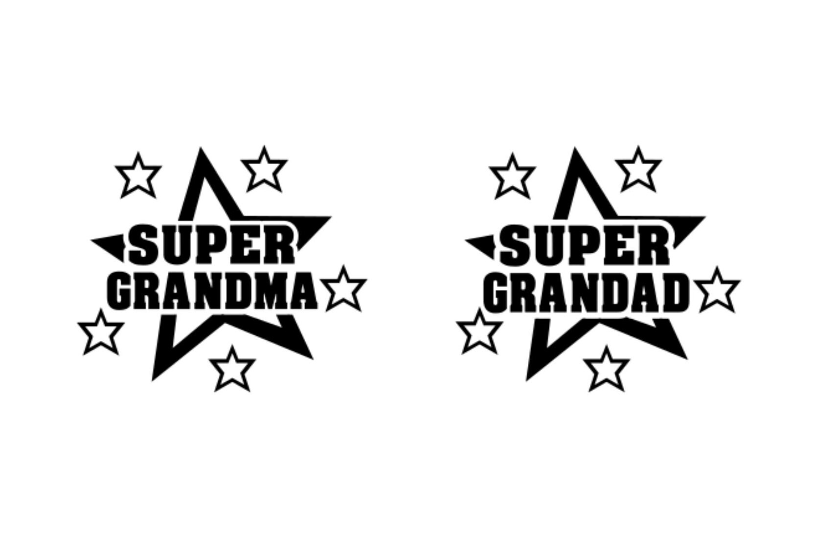 Super Grandma Svg Super Grandad Svg Cut Files - Etsy