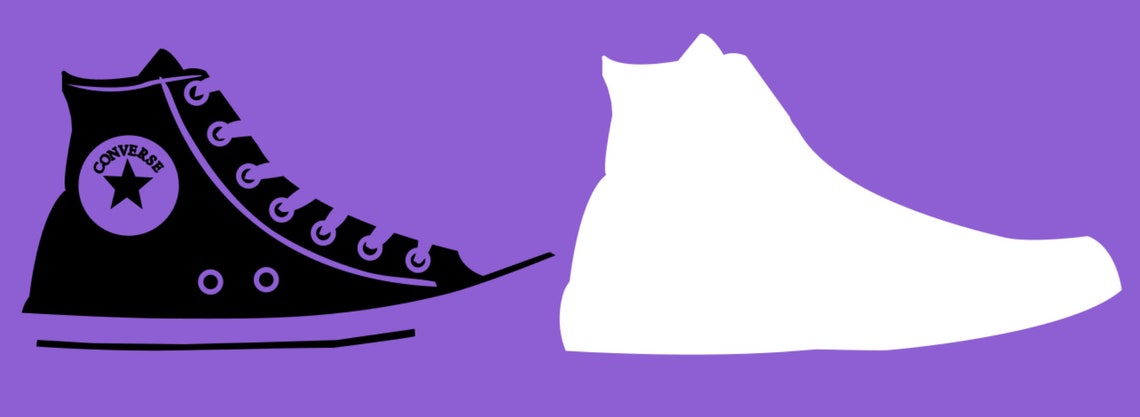 CONVERSE Shoes Svg Png Vector Image Layered Clip Art - Etsy