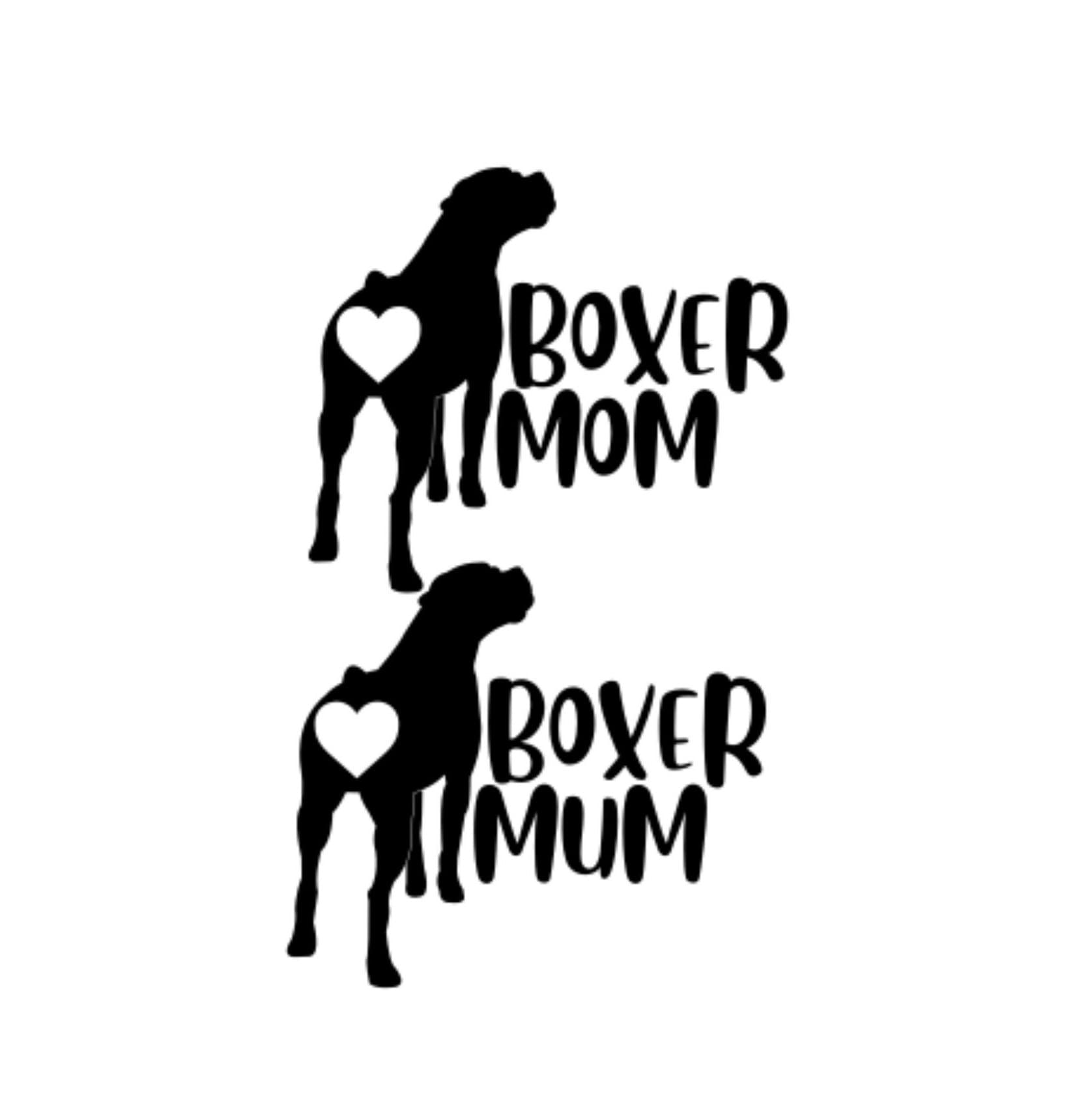 Boxer Mom Svg Cut Files - Etsy