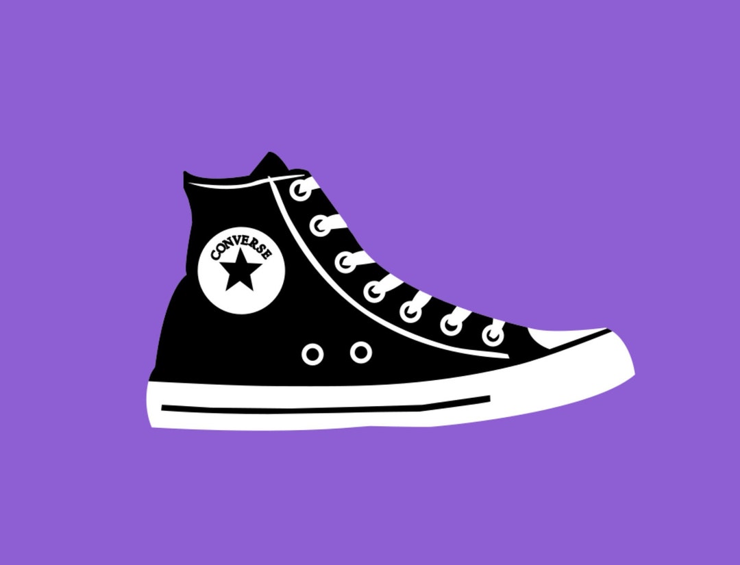 CONVERSE Shoes Svg Png Vector Image Layered Clip Art - Etsy