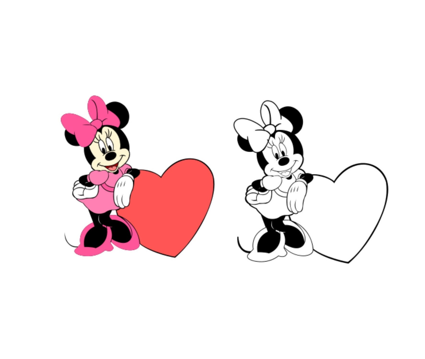Minnie Mouse Svg Png Minnie Mouse Cut Files Minnie Mouse Outline and ...