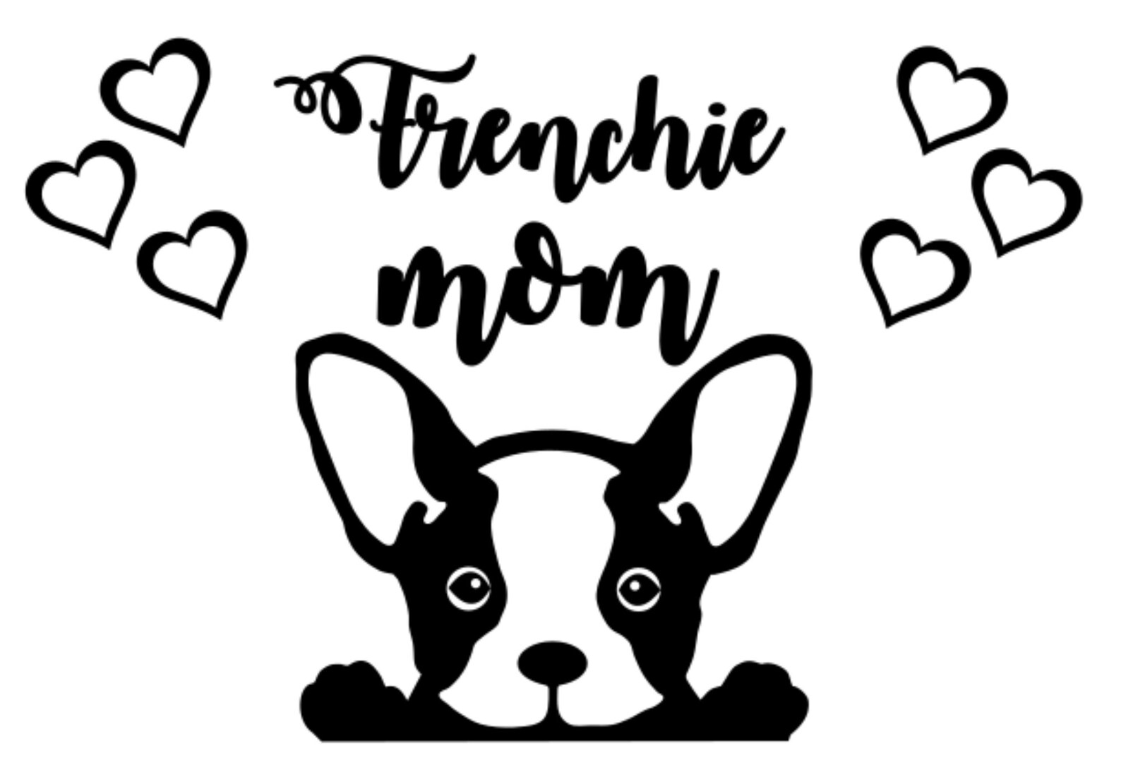 Frenchie Mom Svg Png Frenchie Svg Png Clip Art Cut Files Vector ...