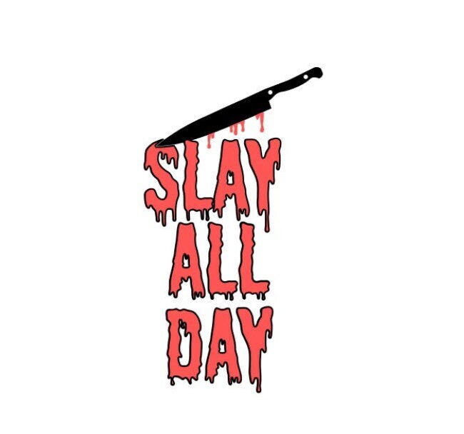Slay All Day Halloween Svg Cut File - Etsy
