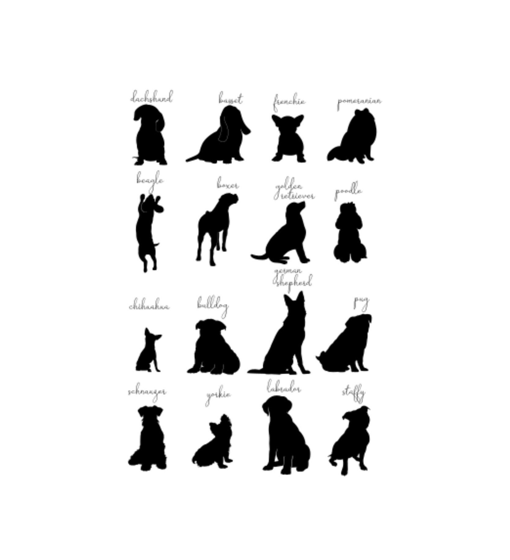 Dog Breeds Svg Cut Files - Etsy