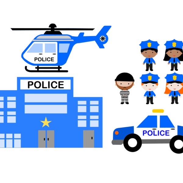 Police Svg - Etsy