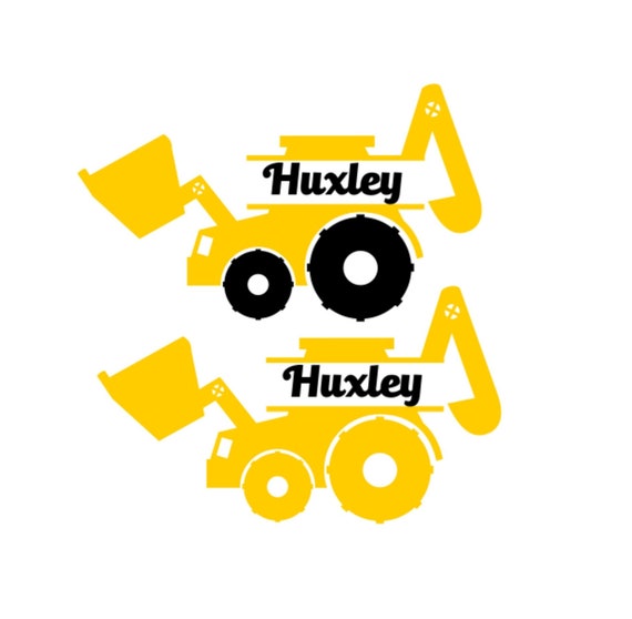 Digger Monogram Svg Cut Files - Etsy