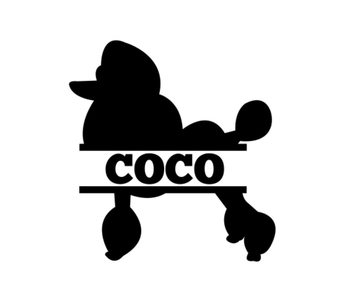Poodle Dog Svg Png Poodle Monogram Svg Png Poodle Cut Files Svg Png ...