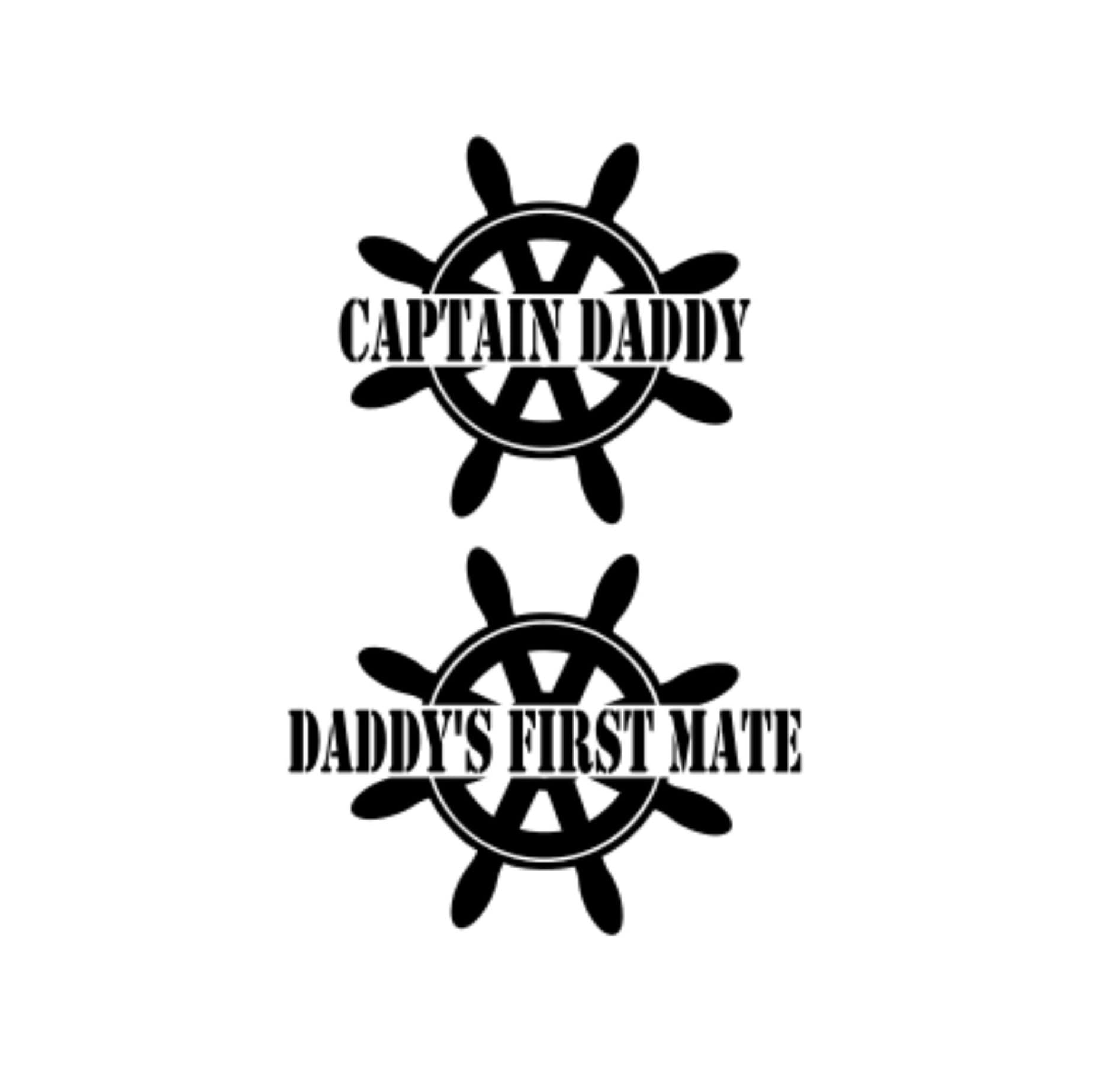 Captain Daddy Svg Png Daddy's First Mate Svg Png Captain Daddy Cut ...