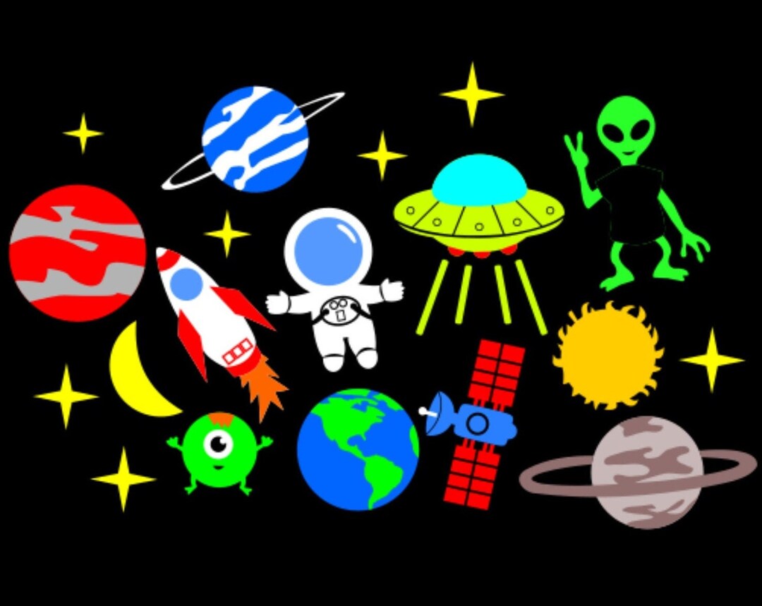 Space Svg Cut Files - Etsy