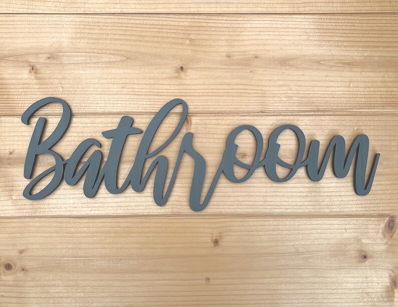 Bathroom Door Sign Plaque Decoration Toilet Bath New Home Gift - Etsy