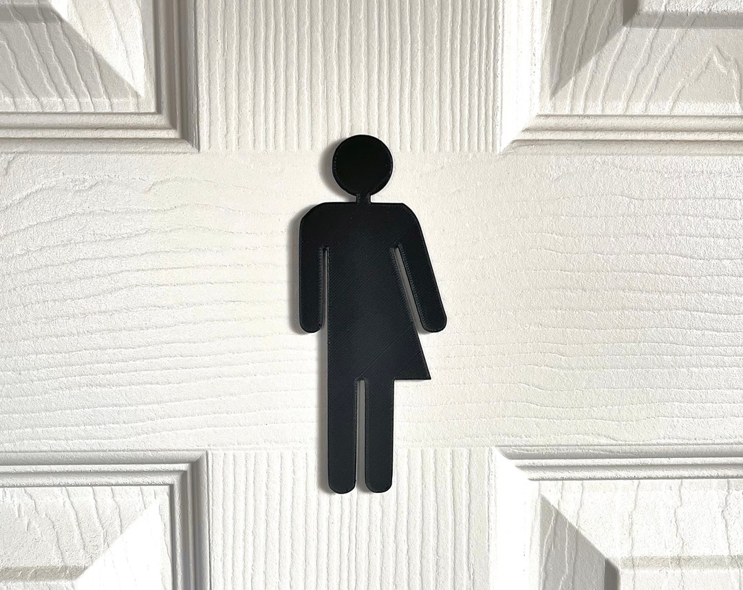 Unisex Toilet Baño Sign Home Bathroom Cloakroom Inclusive Door Plaque ...