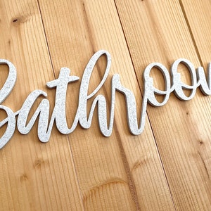 Bathroom Door Sign Plaque Decoration Toilet Bath New Home Gift | Etsy