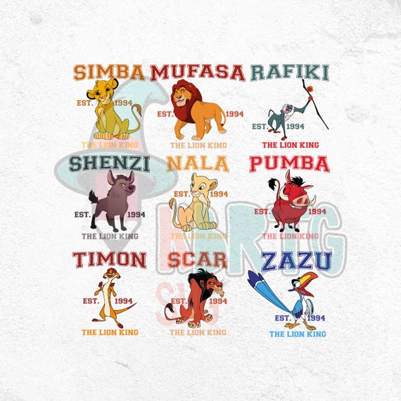 Nombres De Los Personajes Del Rey León