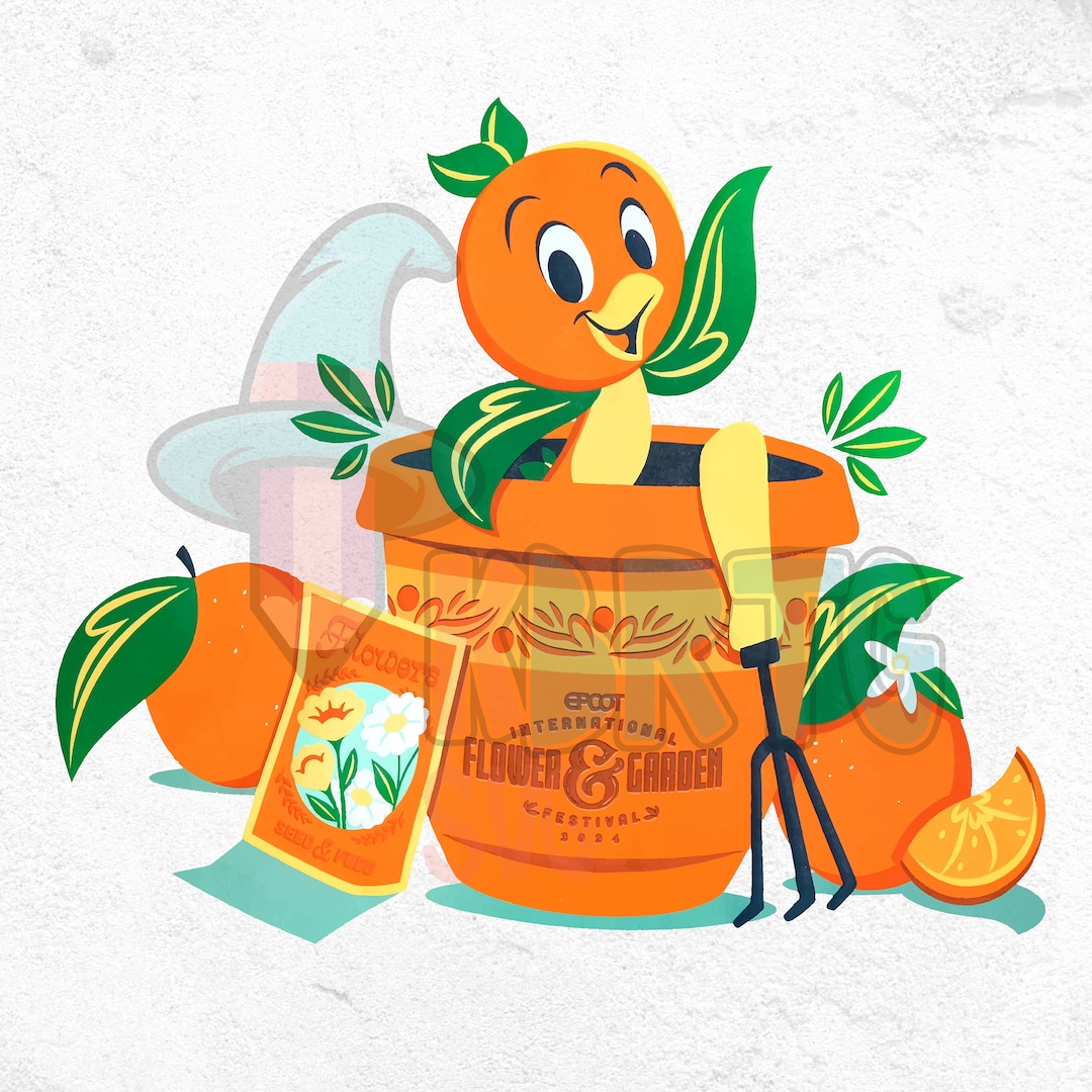 Orange Bird Flower Garden Festival PNG, Orange Bird Flower Festival Png ...