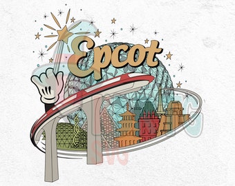 Epcot World Tour SVG PNG: Mouse and Friends Family Trip (digital ...