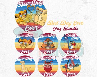 Animal Kingdom Signature PNG Bundle Simba Timon Pumba - Etsy