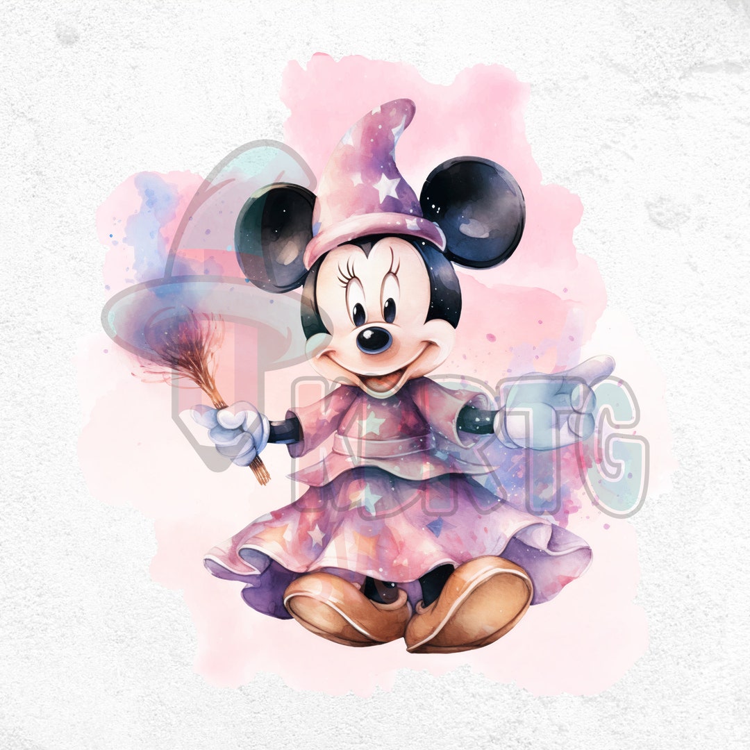 Minnie Sorcerer Fantasia Sorcerer Png Magical Mouse Png - Etsy